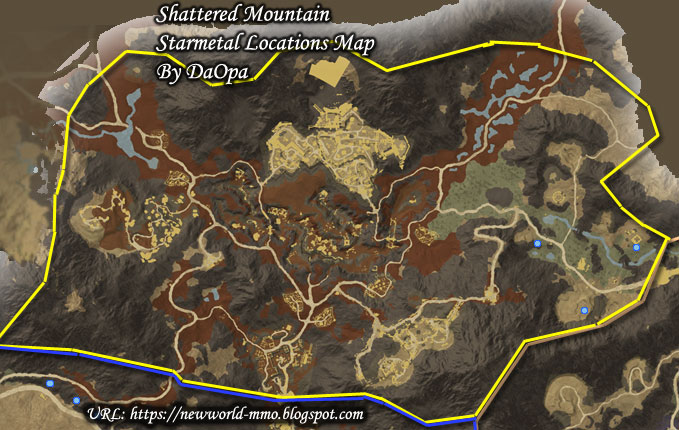 New World: Shattered Mountain starmetal map