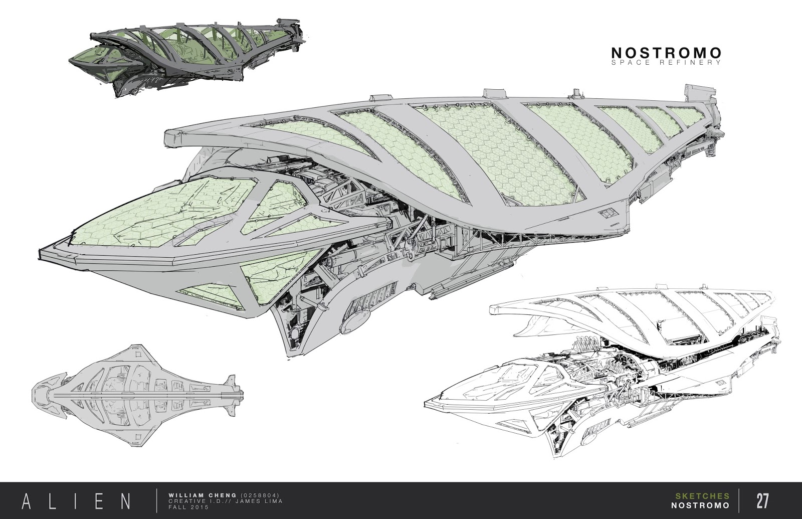 William Cheng Concept Design: Nostromo Redesign