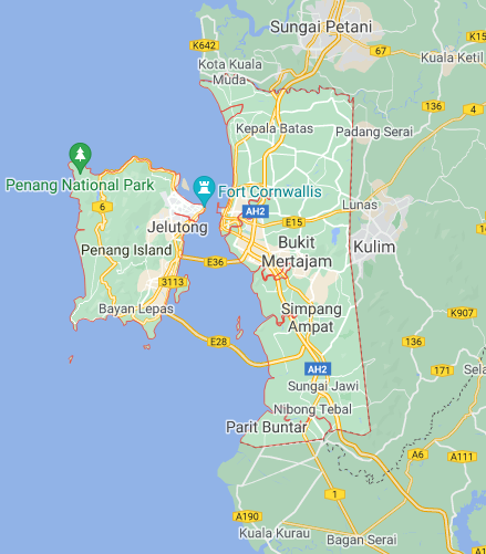 Tempat-Tempat Menarik Di Pulau Pinang (Mengikut Daerah)