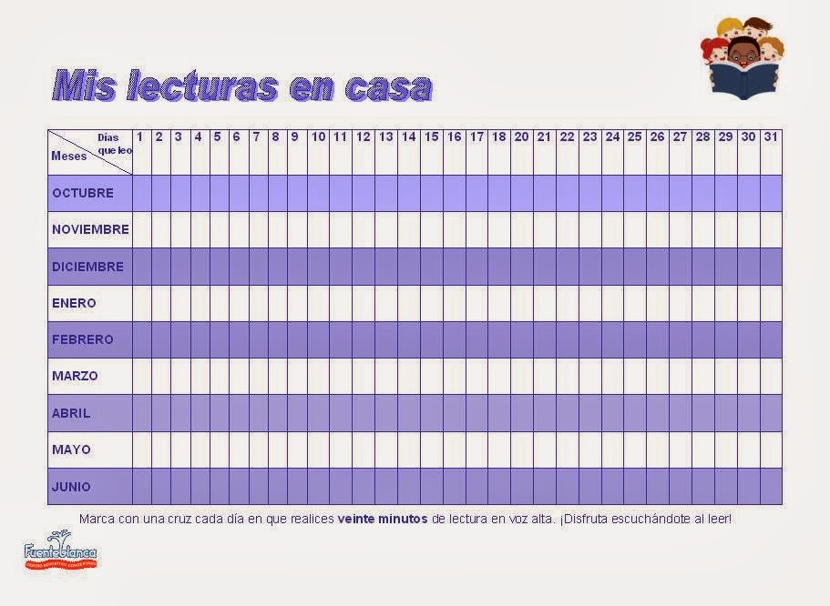 3º de Primaria - FUENTEBLANCA .........: REGISTRO DE LECTURA