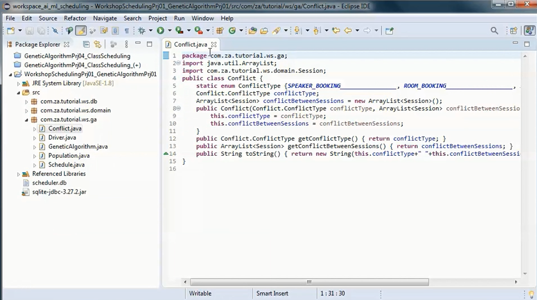 Prototype Project Workshopsconference Scheduling W Genetic Algorithms And Java Tutorial 01 9881