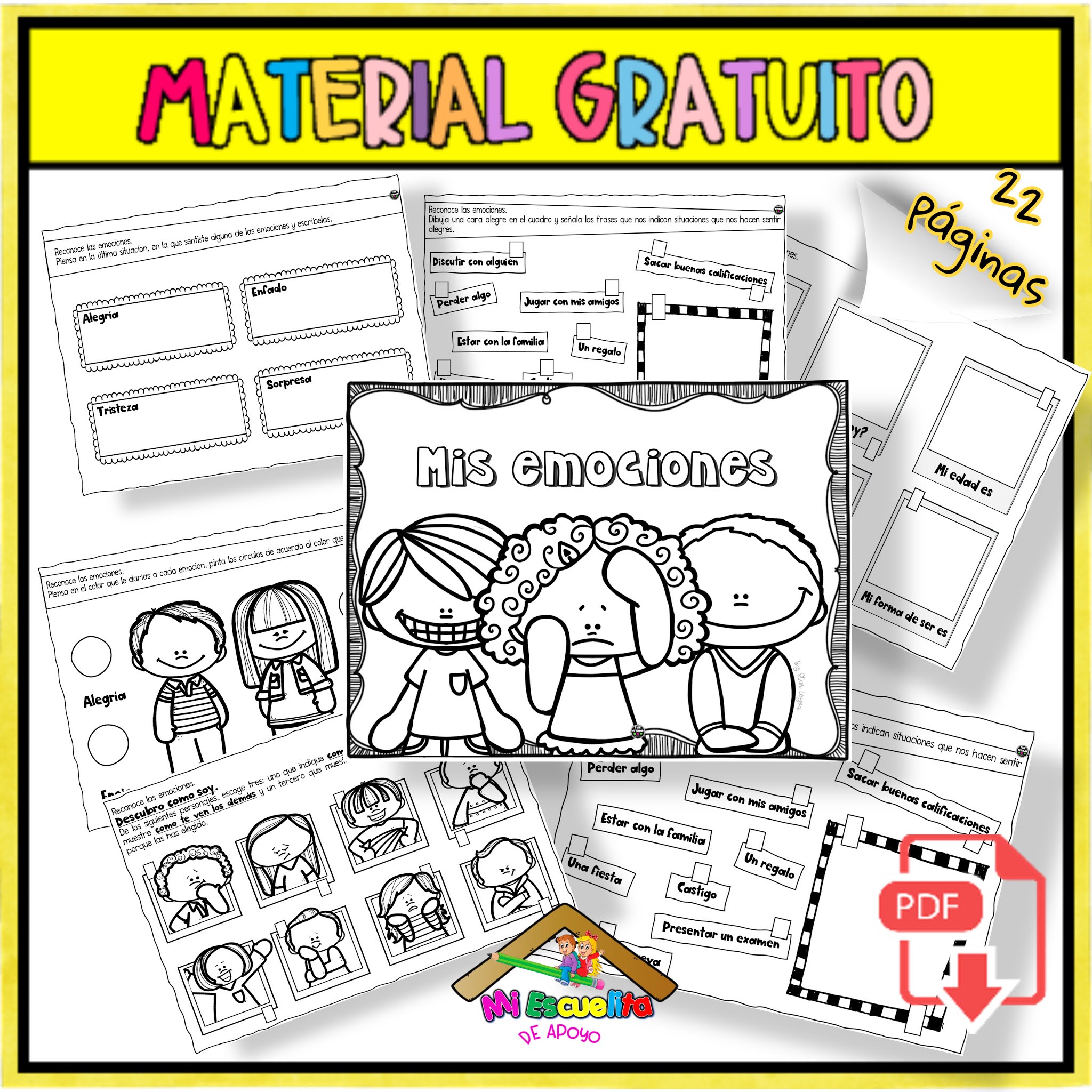 cuadernillo de emociones para niños pdf