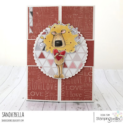 It’s Thursday with Sandiebella – how to make a gatefold cascading card – Stamping Bella USA