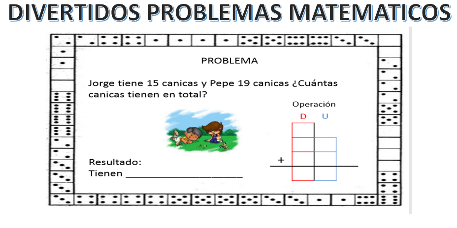 DIVERTIDOS PROBLEMAS MATEMATICOS ~ DIPLOMAS GAFETES Y MATERIAL EDUCATIVO