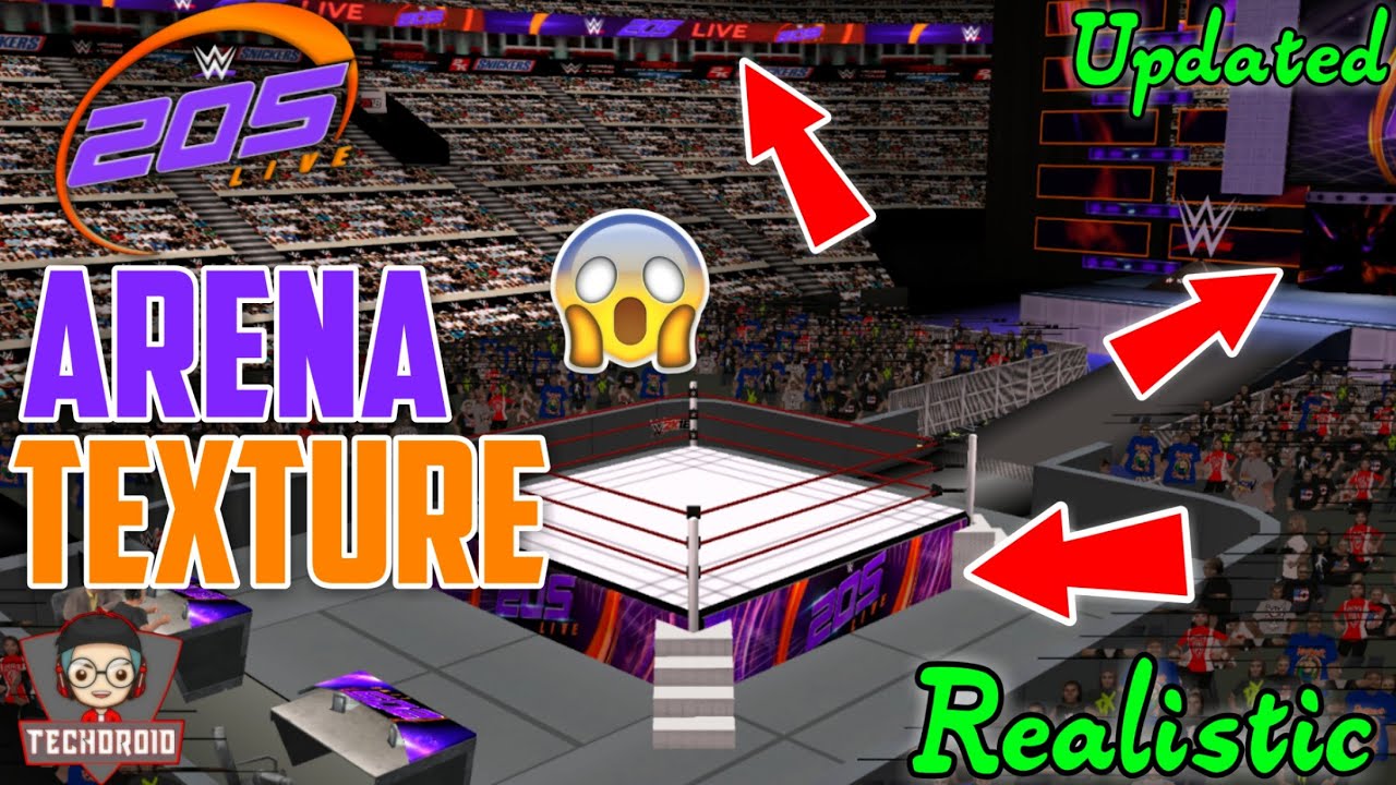 205 Live Updated 2018 Arena Texture | New 2018 Arena For WWE SVR 2011 ...