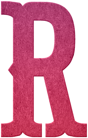 Abecedario Rosa en Fieltro. Pink Alphabet in Felt. - Oh my Alfabetos!