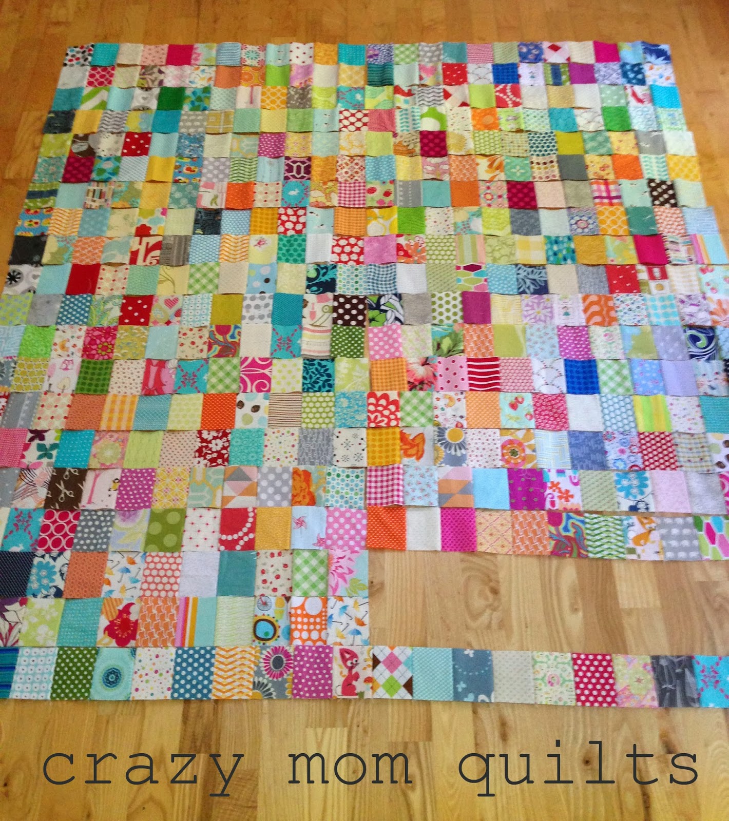 crazy mom quilts: one way to randomize patchwork