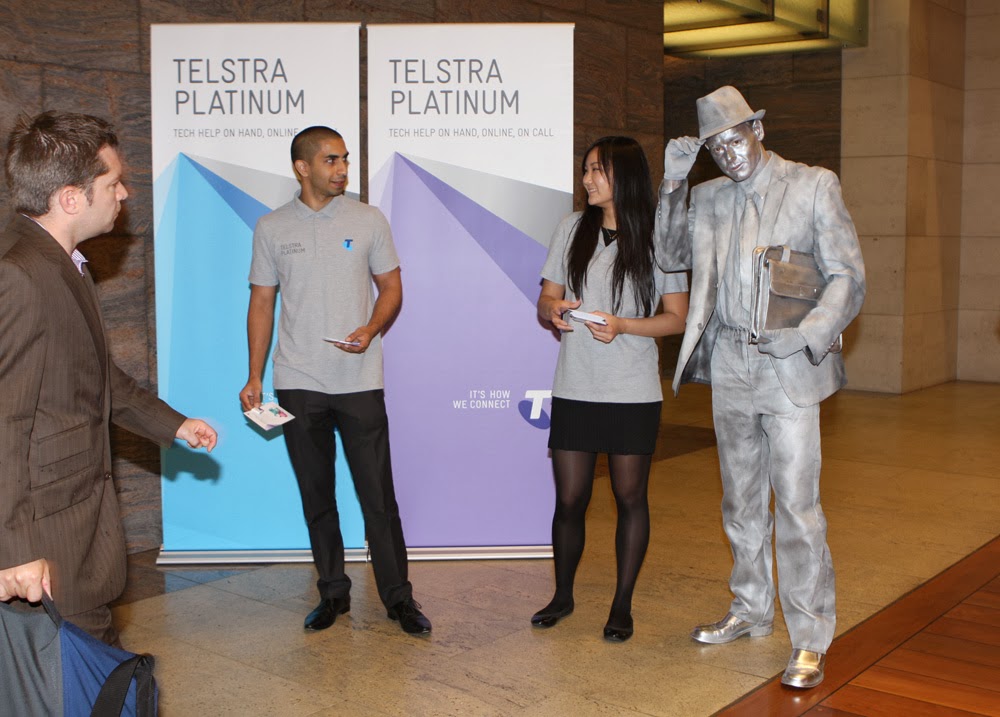 Roving Performers Australia: Telstra Platinum Product Launch, Silver ...