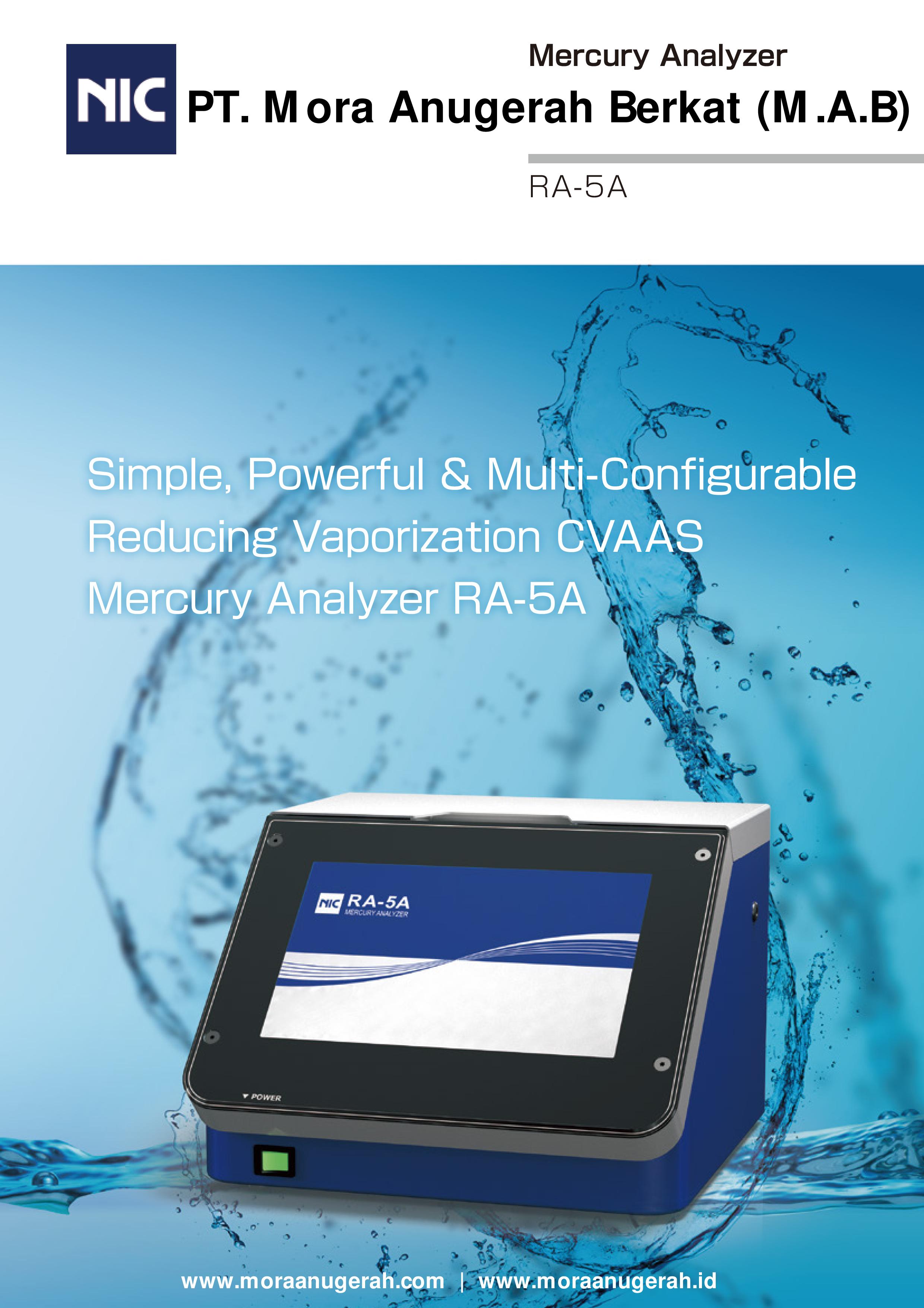 MERCURY ANALYZER RA-5A SPECIFICATION – Supplier Alat Laboratorium