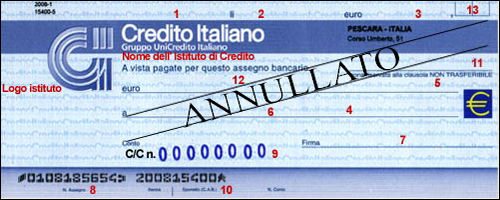 Come scrivere un assegno correttamente