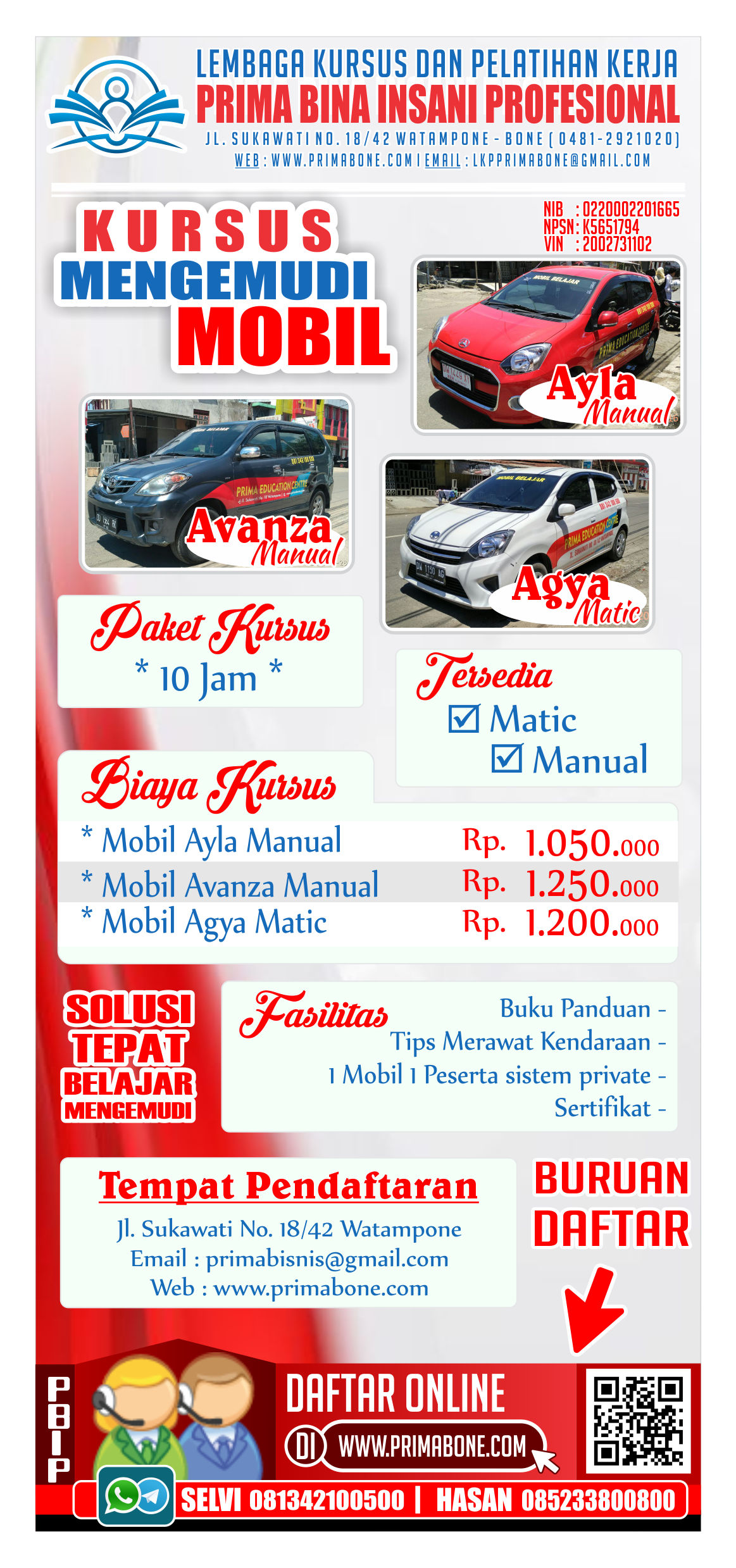 Les Mengemudi Profesional Jakarta - Satria Jayanti: Membantu Kamu ...