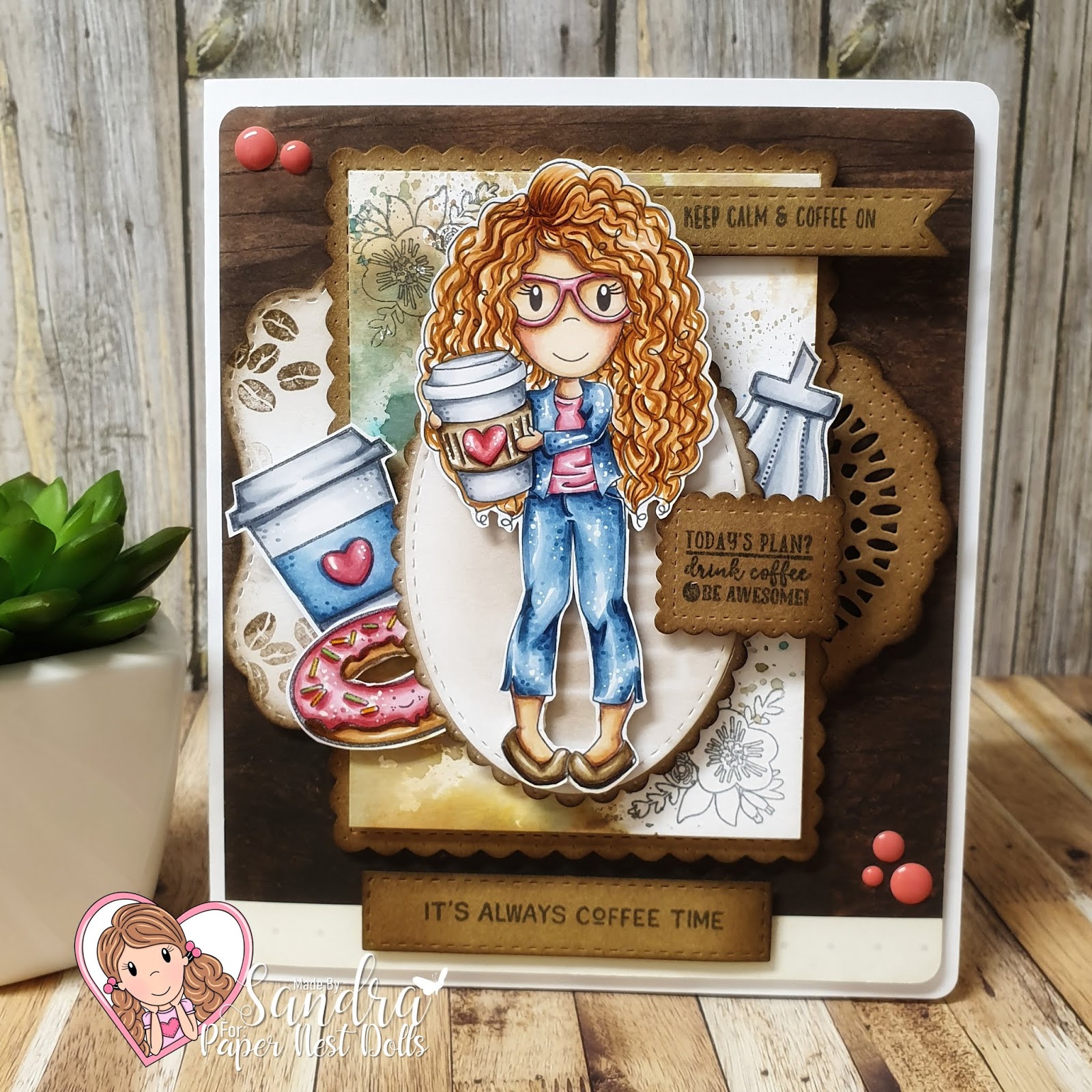 Paper Nest Dolls: Coffee anyone?