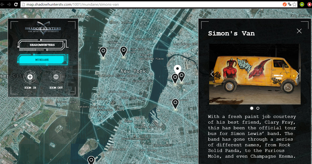 Mapa Interactivo de #Shadowhunters - Lo mejor D
