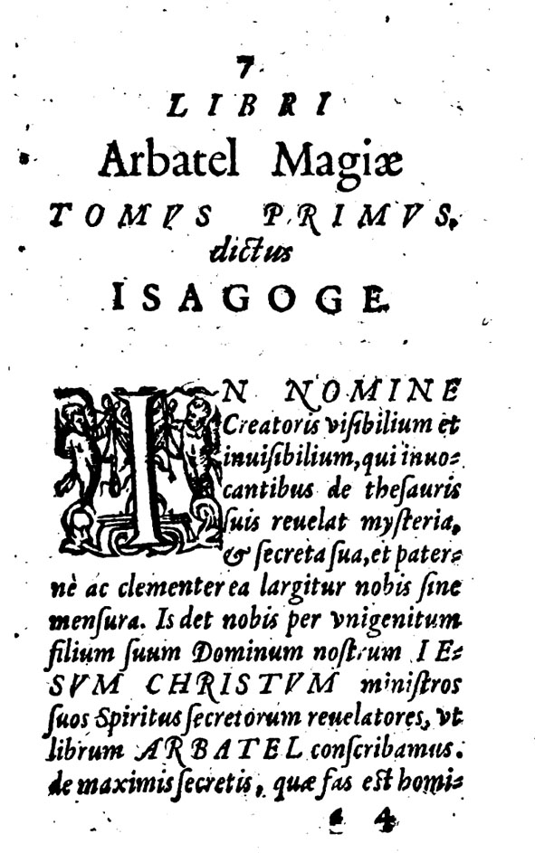 LES SENTIERS D’HERMÈS: ANONYMOUS Arbatel of Magick