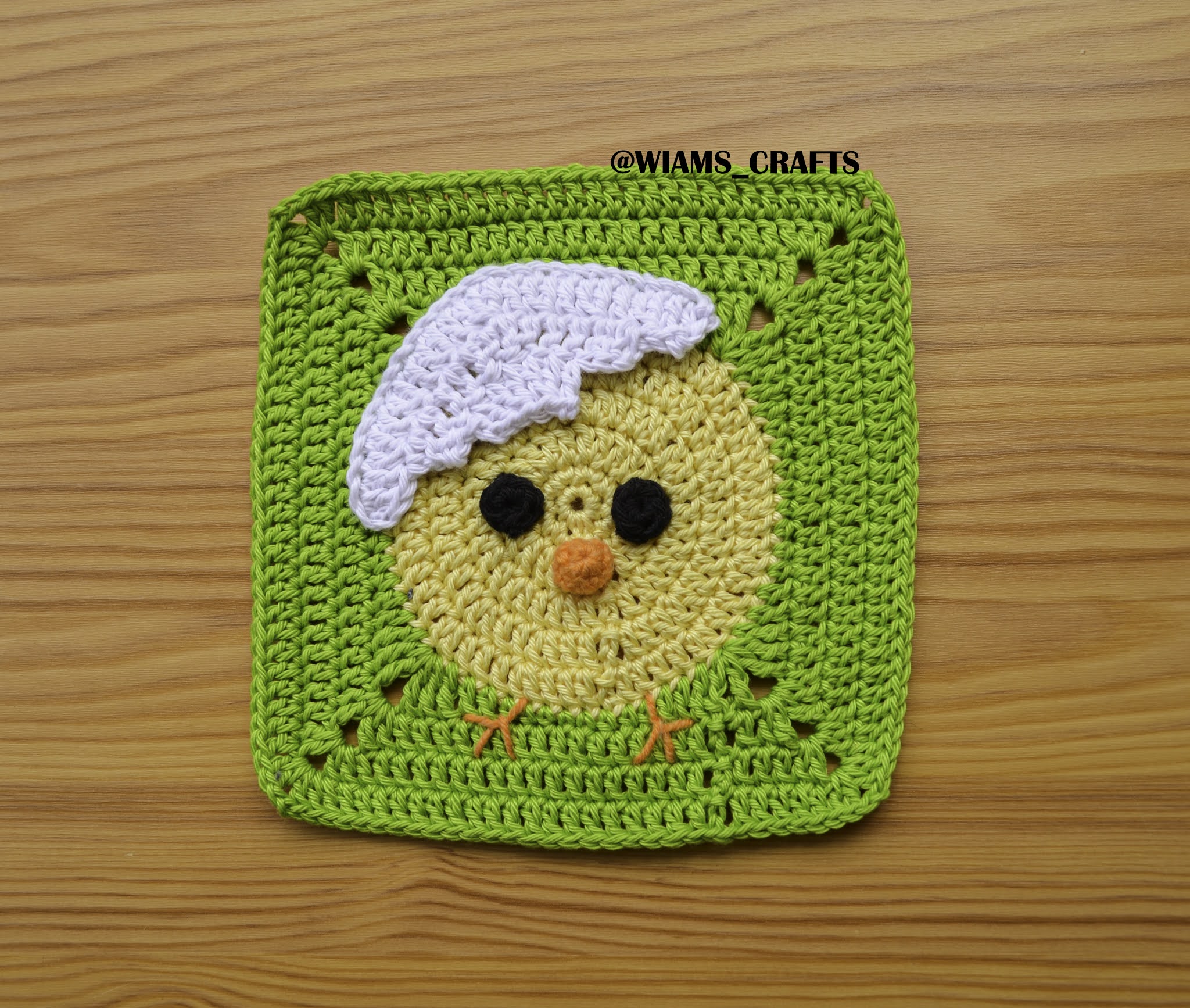 Easter Chick Granny Square ~ Wiam's Crafts
