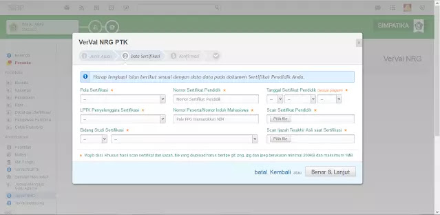 SIMPATIKA JIKA NRG TIDAK DITEMUKAN SAAT VERVAL NRG - AL-AMIN