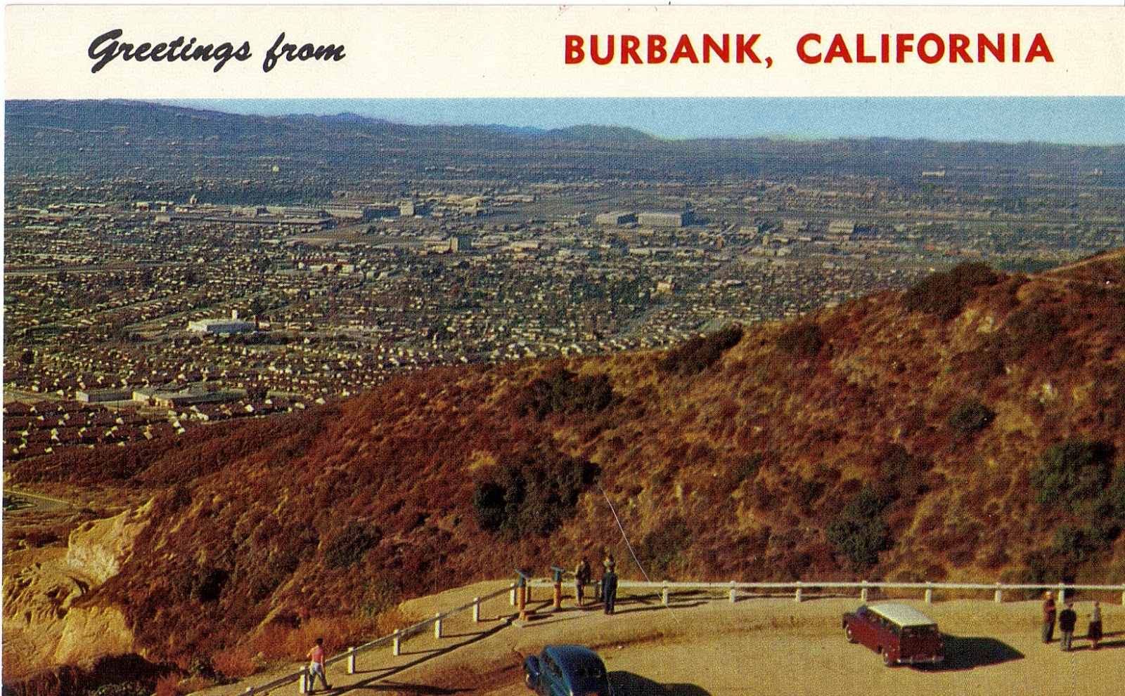 Burbank Aerial Postcards | San Fernando Valley Blog