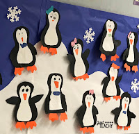 Penguin Craft & Bulletin Board Display | Just Teachy