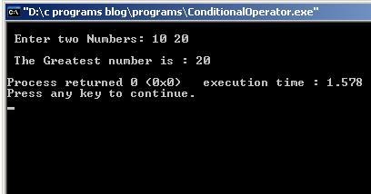 C PROGRAMS BLOG: C program to find Greatest Of Two Numbers Using ...