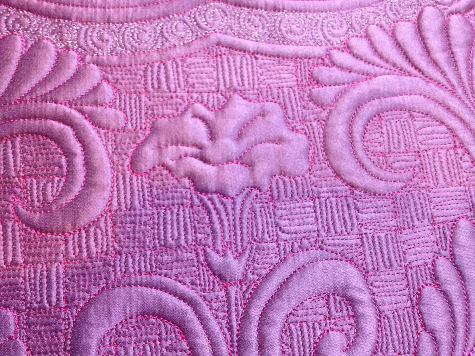 Sewing & Quilt Gallery: Silk Whole Cloth quilt Progress