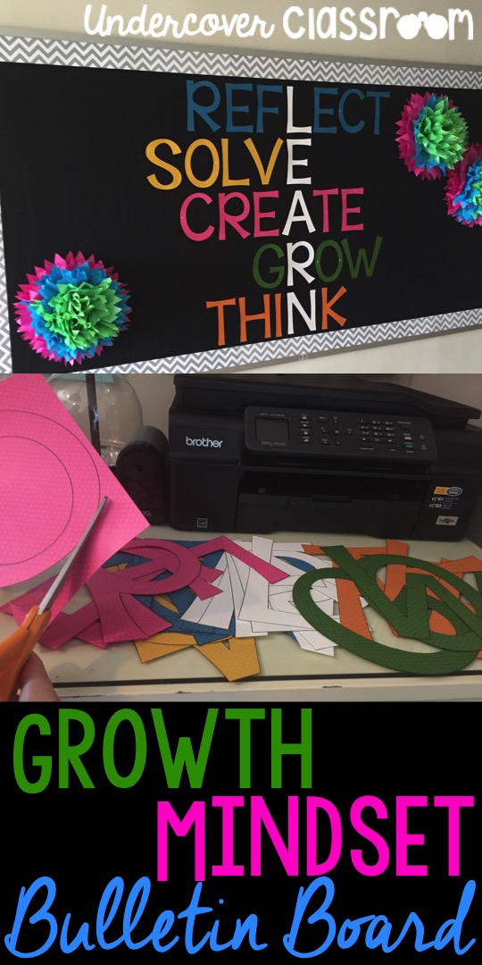 Growth Mindset Bulletin Board - Undercover Classroom