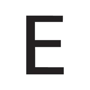 Block Letter E ~ Thankyou Letter