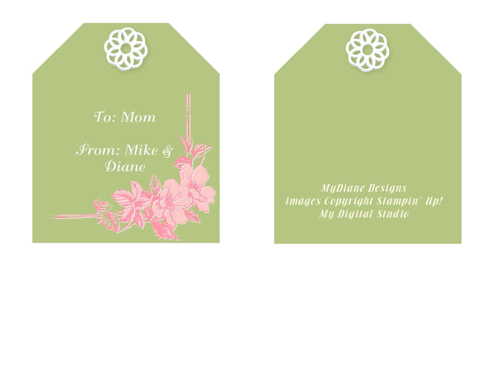 MyDiane Designs: Gift Box Tags