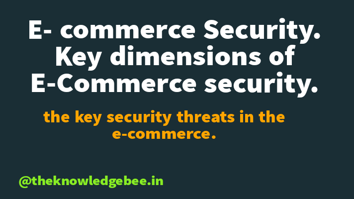 E Commerce Security Key Dimensions Of E Commerce Security Security e-commerce-security-key-dimensions-of-e-commerce-security-security