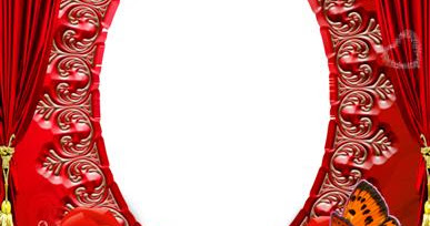 Bello marco color rojo con diseño femenino | Photo Frames