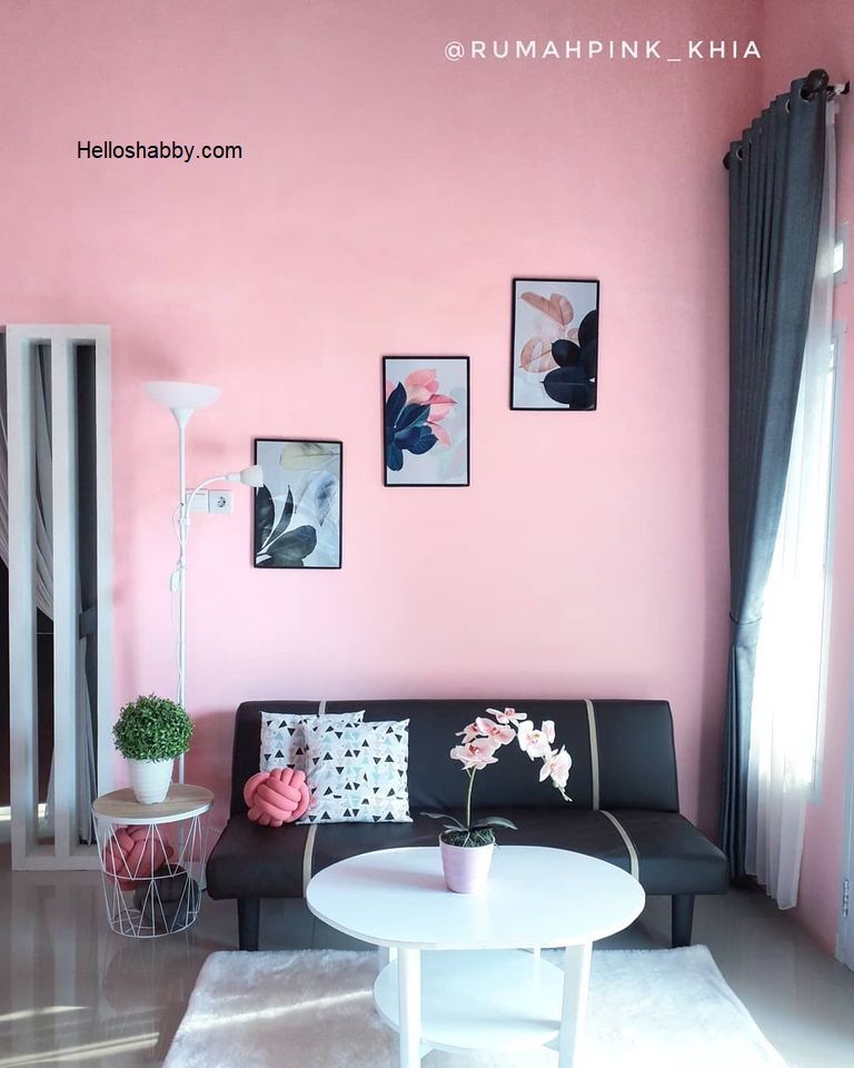 A Classy and Elegant Pink House Design, That Simple and Easy to Try at ...