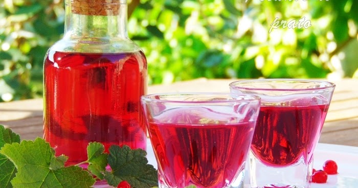 Licor de groselha - Receitas de pecados no prato