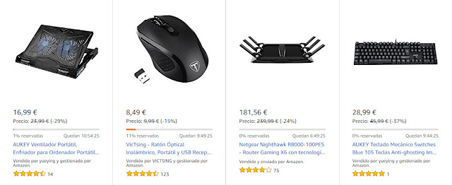 Nueve interesantes "Ofertas Flash" del 23/07 en Amazon