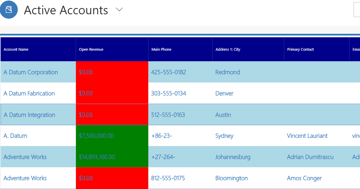 Color Grid PCF Control with Formulas and Functions