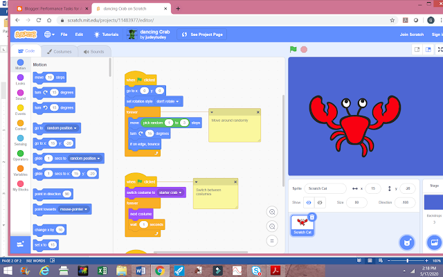 ALGORITHMS AND PROGRAMMING - Scratch