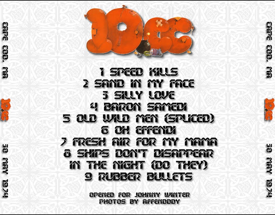 THE ALAN PARSONS PROJECT: 10cc - Cape Cod Coliseum (1974)