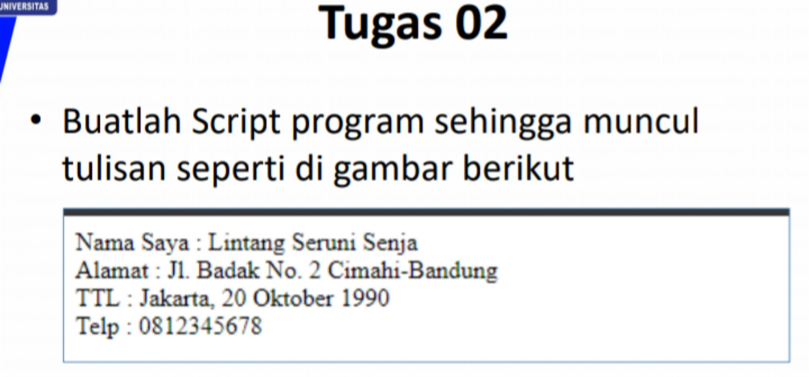 Tugas Web Programming 3 Dan 4 BSI