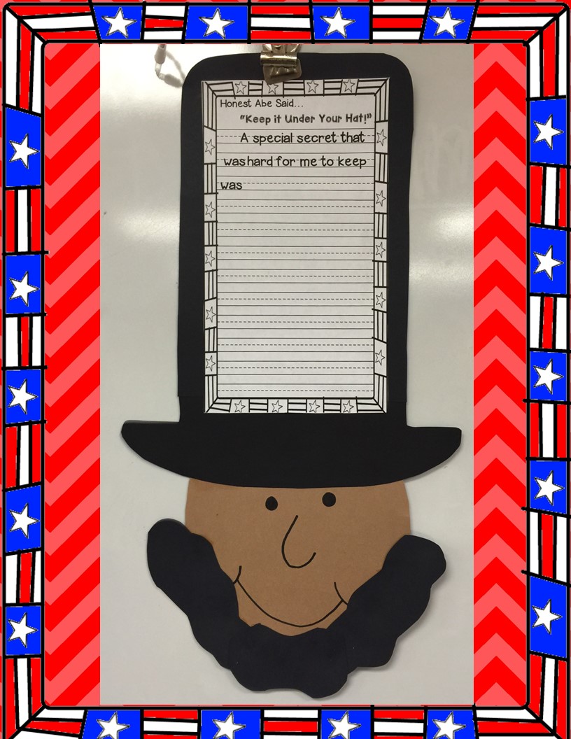 Little Mrs. Bell: Abe Lincoln's Hat: Writing Activity