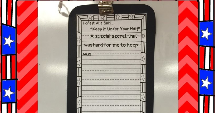 Little Mrs. Bell: Abe Lincoln's Hat: Writing Activity