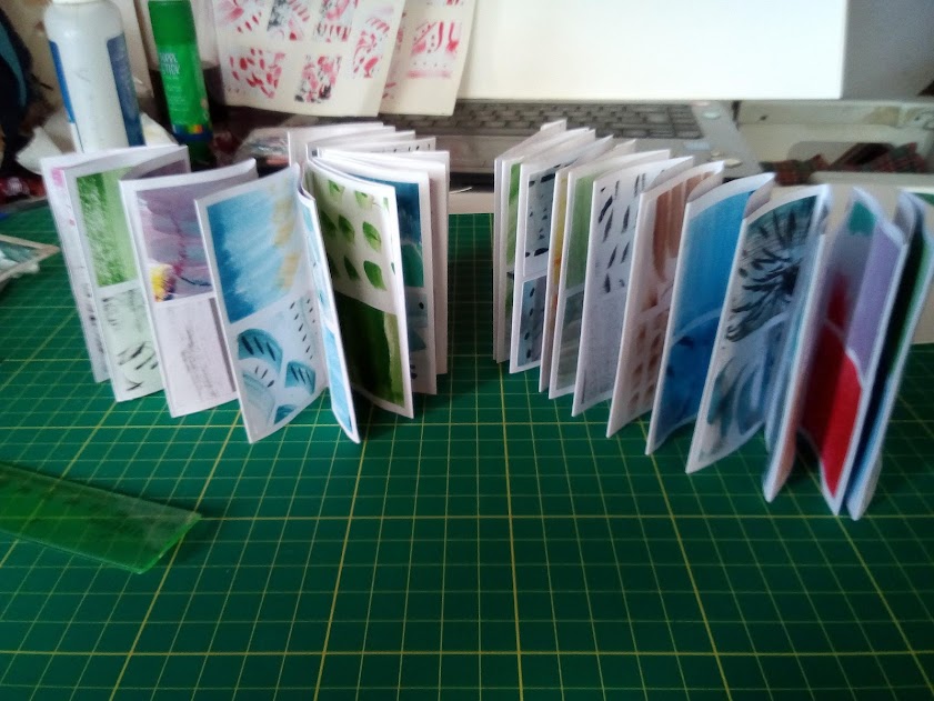 Libros de acordeón, cómo se hacen. Accordeón book.