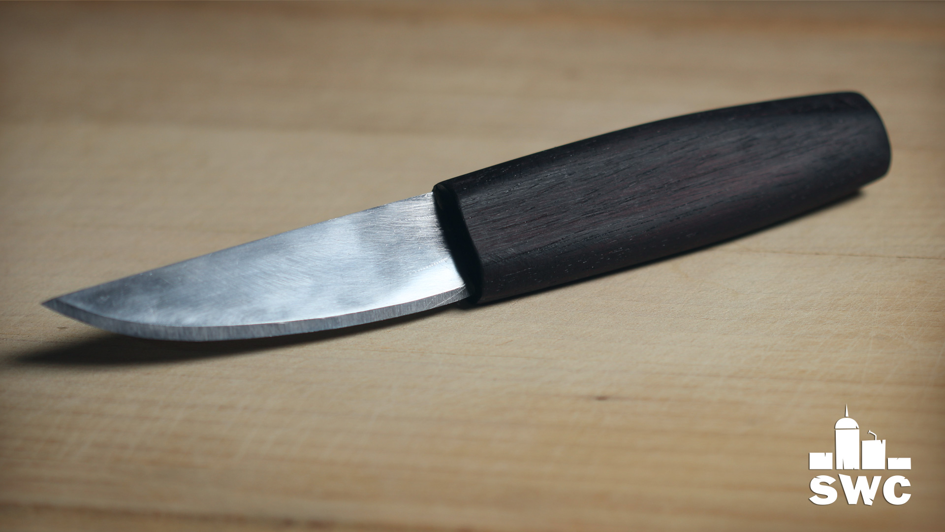 scrap wood city: Making a wood carving knife from an old table saw blade