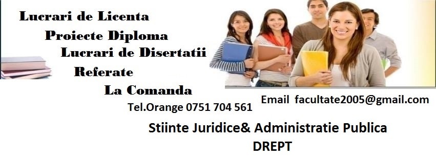 Lucrari de Licenta in Drept