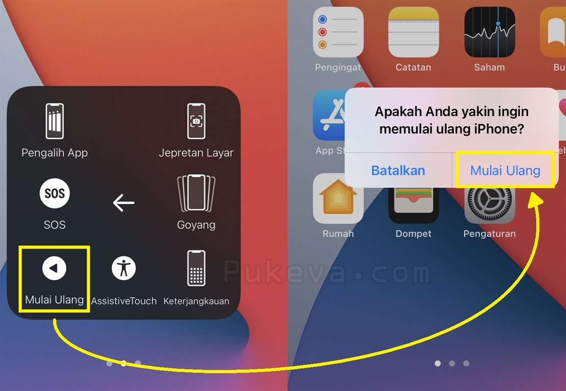 Arti dan Maksud dari Mulai Ulang di iPhone dan iPad | PUKEVA