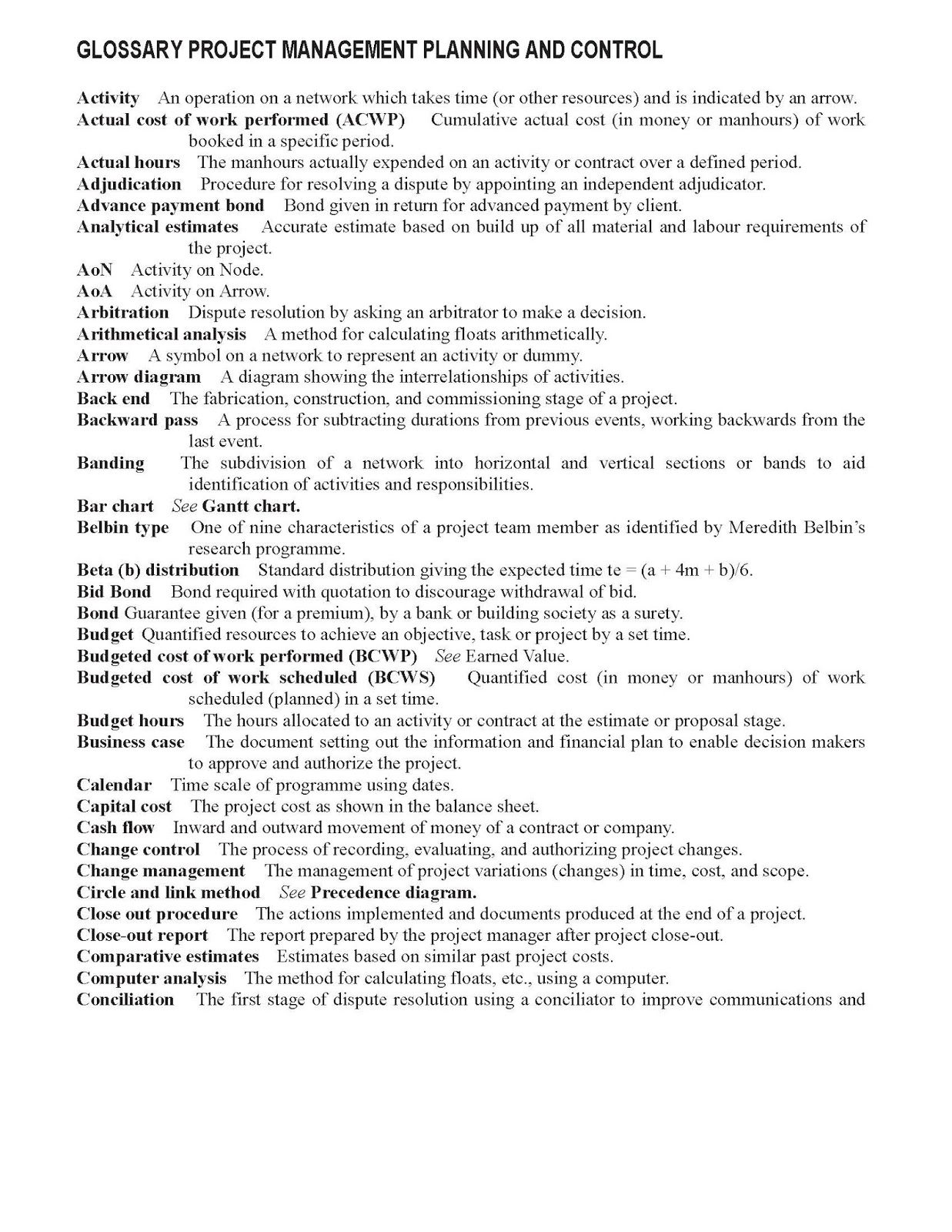 GLOSSARY and DEFINITION GLOSSARY and DEFINITION