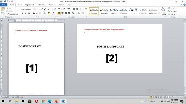 6 Cara Membuat Landscape Di Word Dengan Mudah, Ikuti Langkahnya!