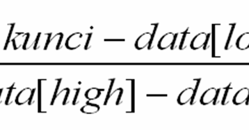 WELCOME TO MY BLOG: Penjelasan Interpolation Search