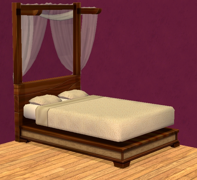 TheNinthWaveSims: The Sims 2 - The Sims 4 Island Living Bed For The Sims 2