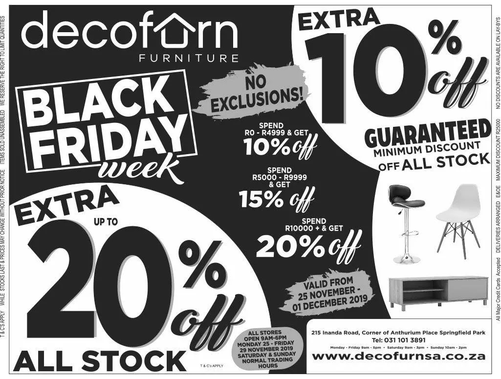 [Updated 2019] Decofurn Black Friday Deals