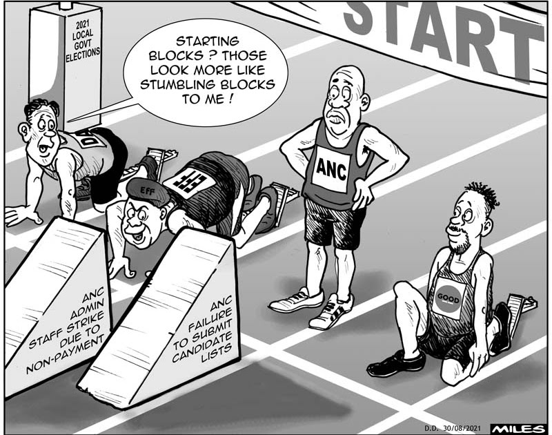 Cartoons by Miles: Race hurdles