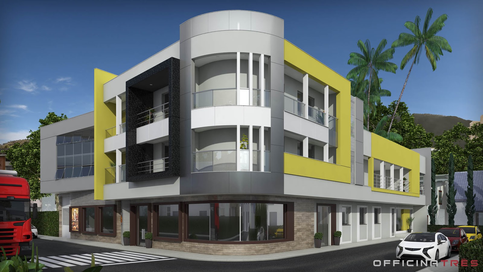 OfficinaTrês: Reforma de prédio misto em Lajinha-MG