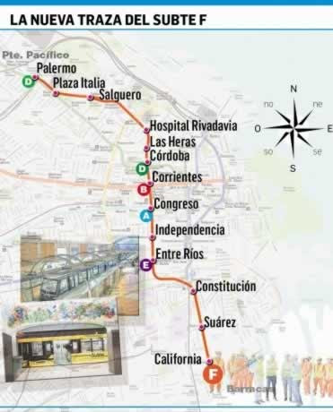 CRÓNICA FERROVIARIA: Proyecto construcción Línea F